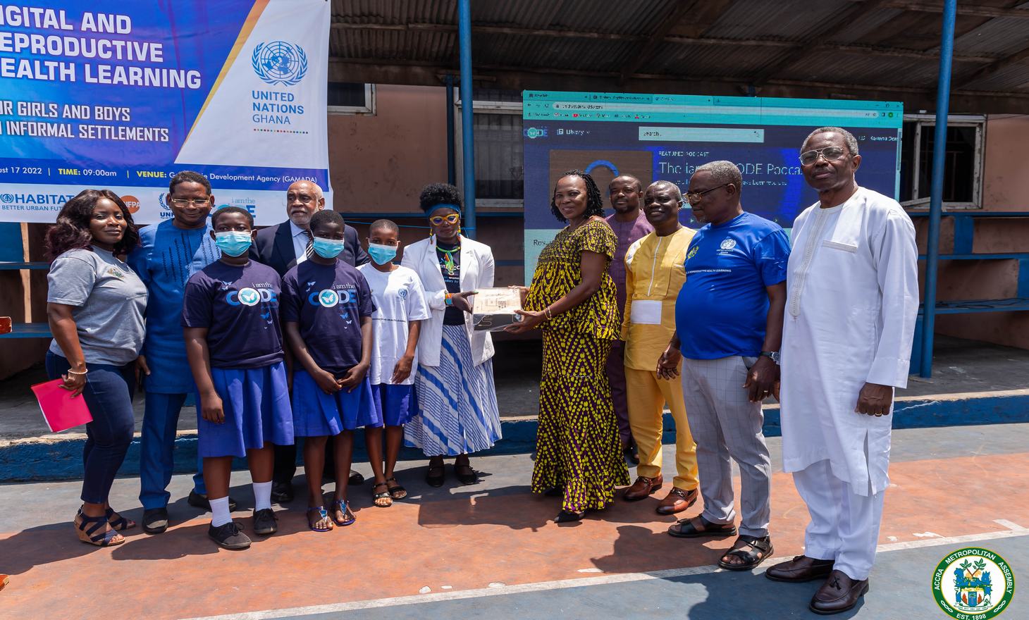 AMA - AMA receives 55 computers from iamtheCODE to equip young children in ICT training